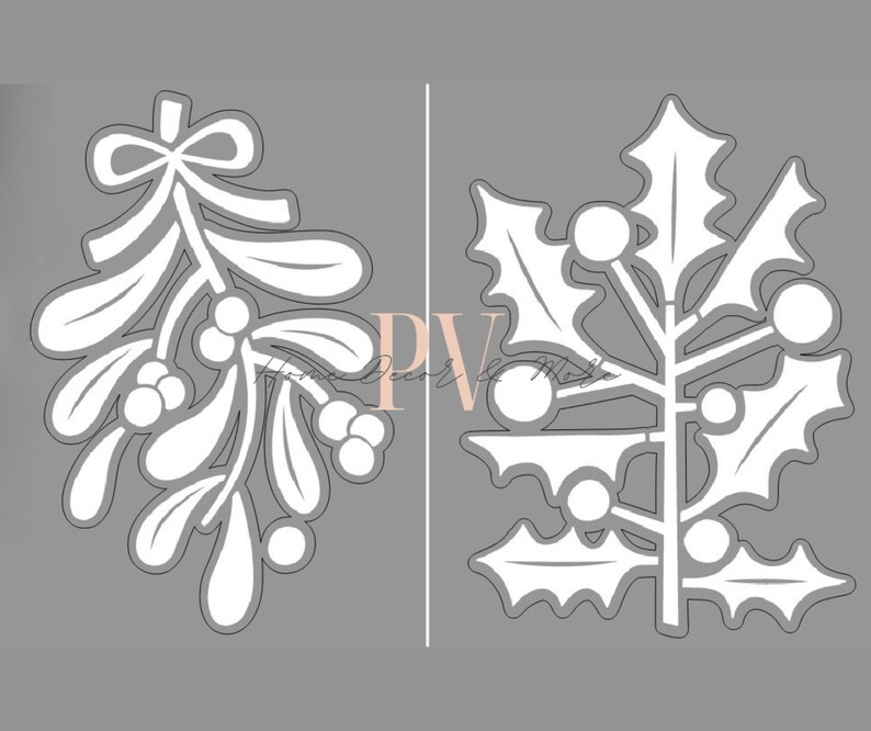 Under the Mistletoe SVG Laser Cut File for Glowforge (digital Download ...