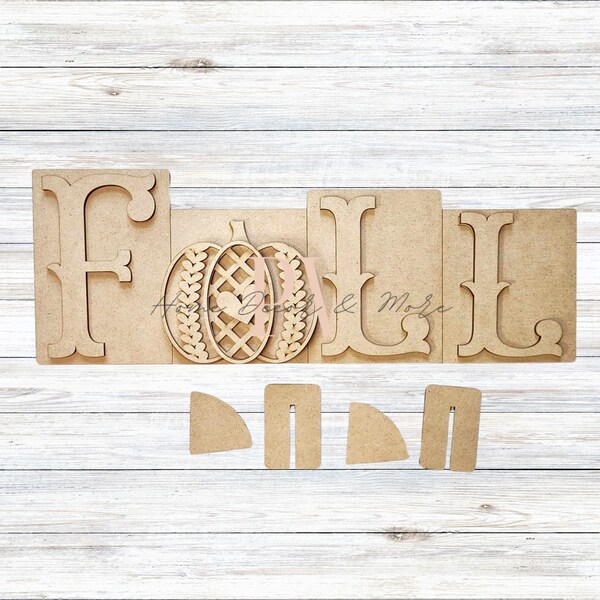 Fall Word Cutouts - Etsy