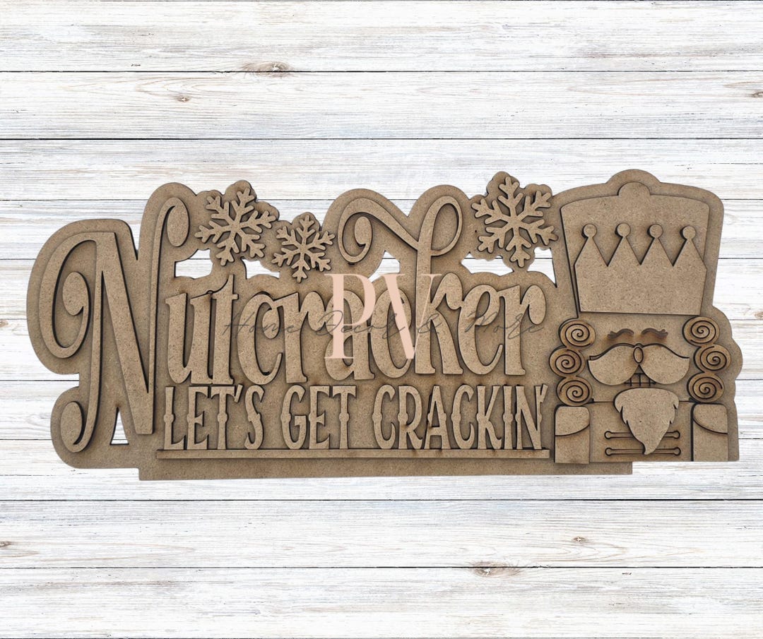 Nutcracker Shelf Sitter Laser Cutout, Winter Decor, Holiday Crafts ...