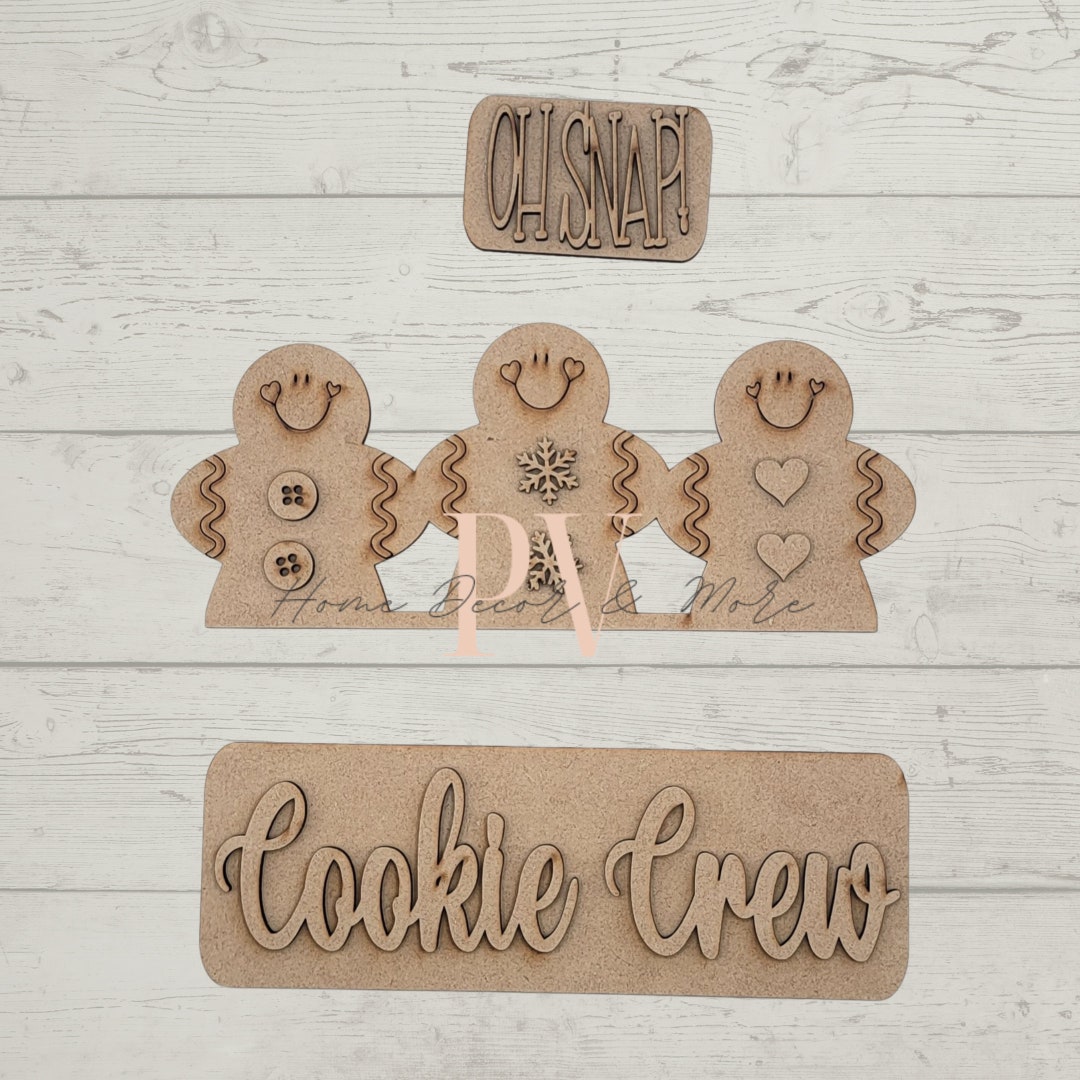 12" Vintage Truck Shape Interchangeable Gingerbread Cookie Crew Inserts ...