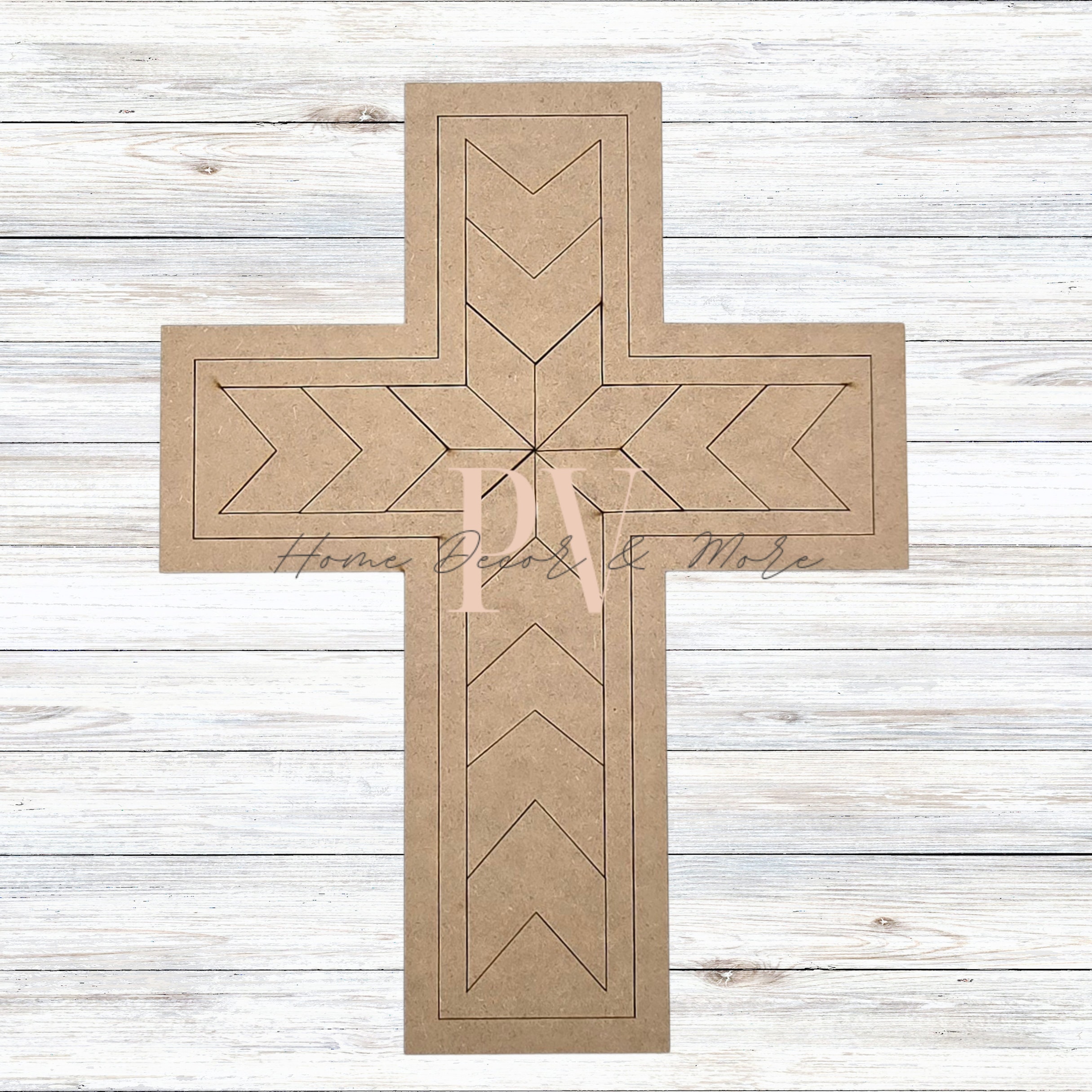 Cross Barn Quilt Cutout, DIY Paint Project, Laser Cutout, Religious ...