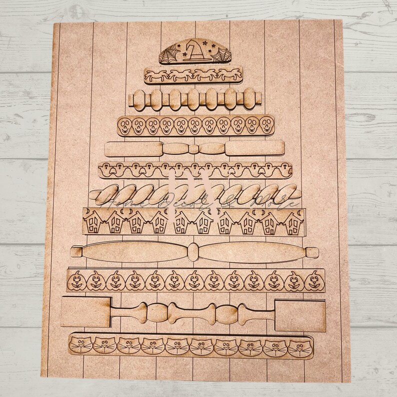 Spindle Candy Corn Cutouts, Laser Cutout, DIY Paint Project, Blank Wood ...