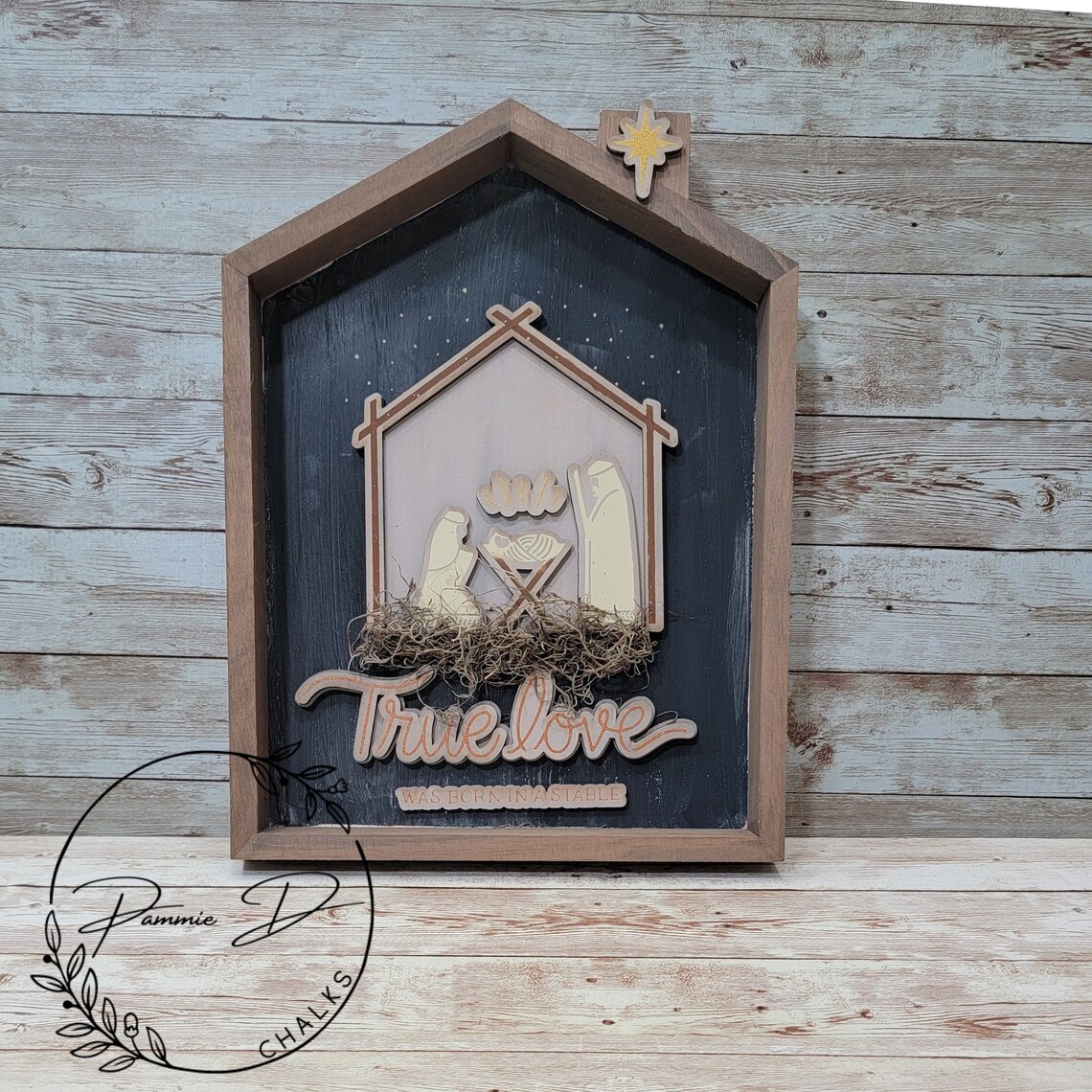 In a Stable Cutouts, DIY Paint Project, Laser Cutout, Wooden Shape, Holiday Decor, Religious Art ...