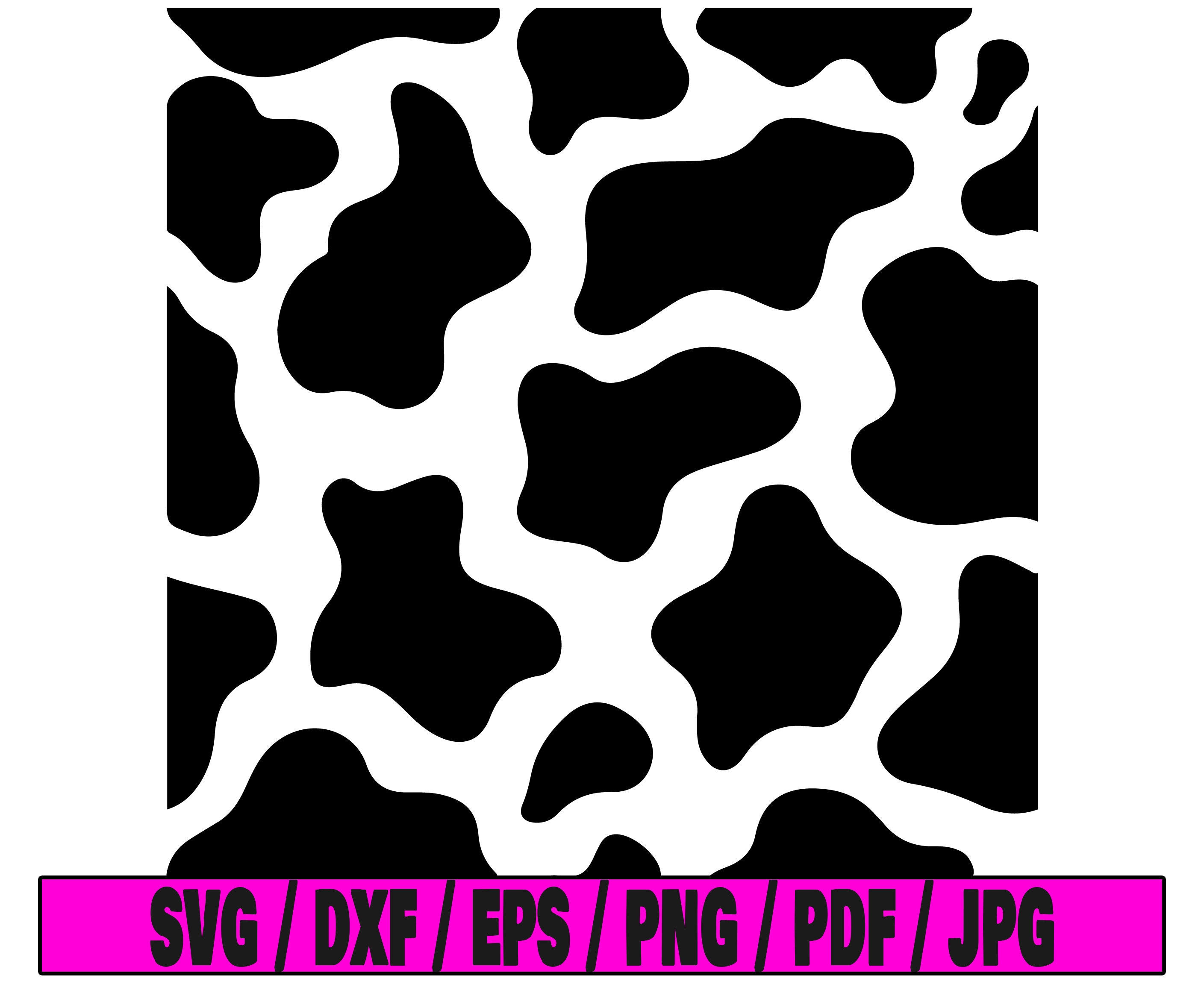 Cow Print Svg, Cow Pattern Svg, Seamless Pattern Svg, Cow Svg ...