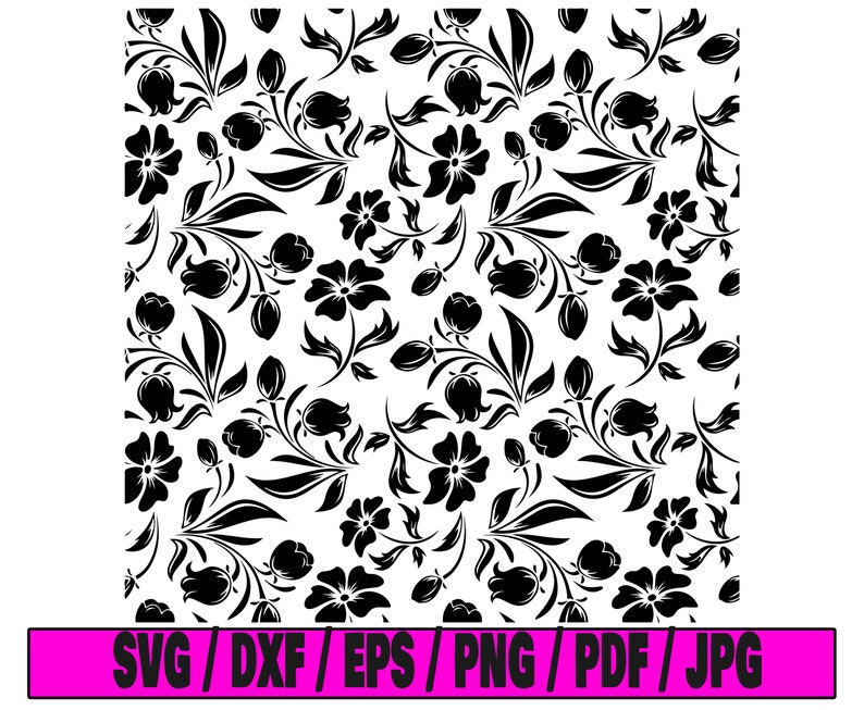 Floral Pattern Svg, Pattern Svg, Floral Svg, Damask Svg, Flower Pattern ...