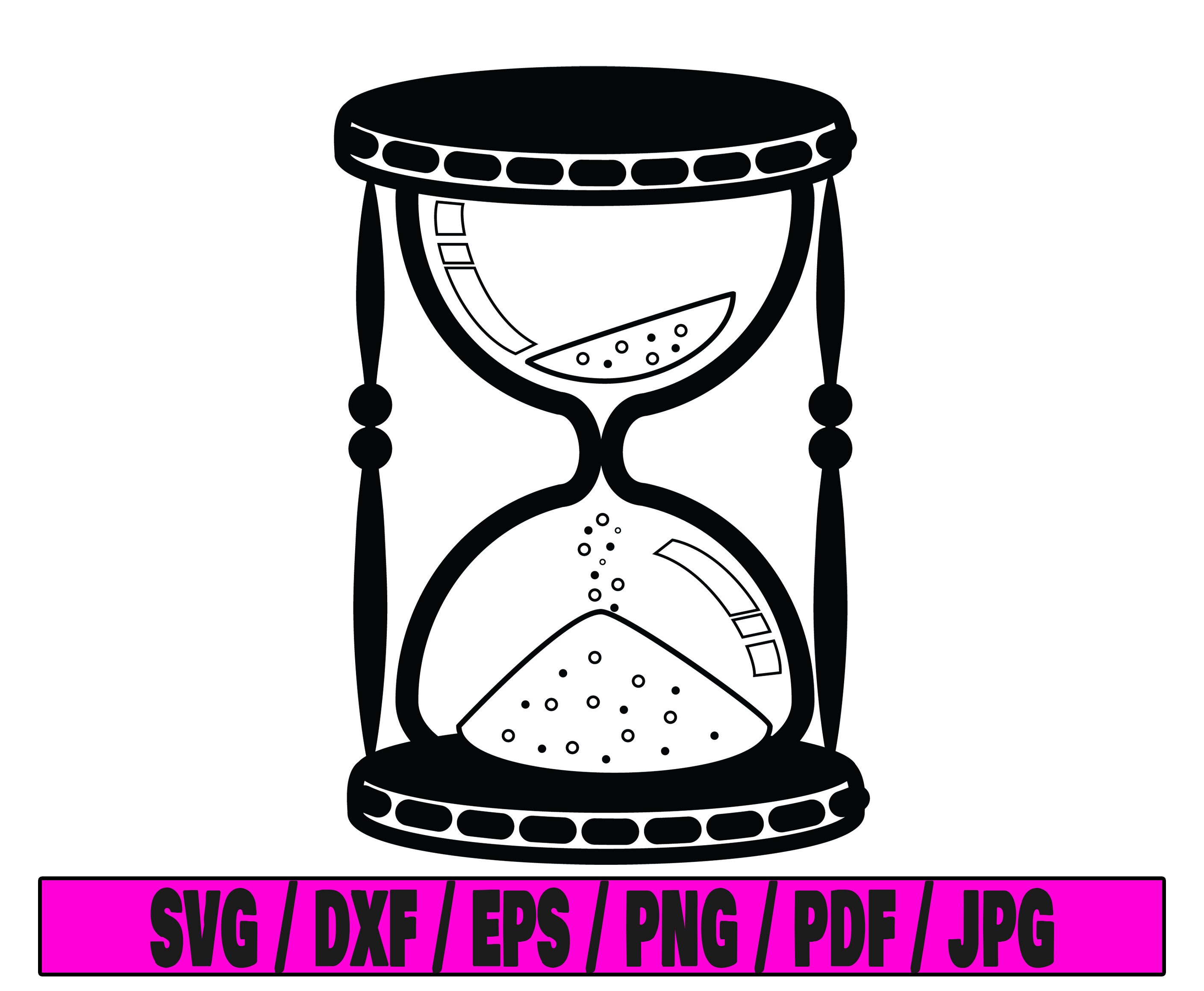 Hourglass Svg, Glass Svg, Hour Svg, Glass Svg, Svg Cut File, Time Svg ...