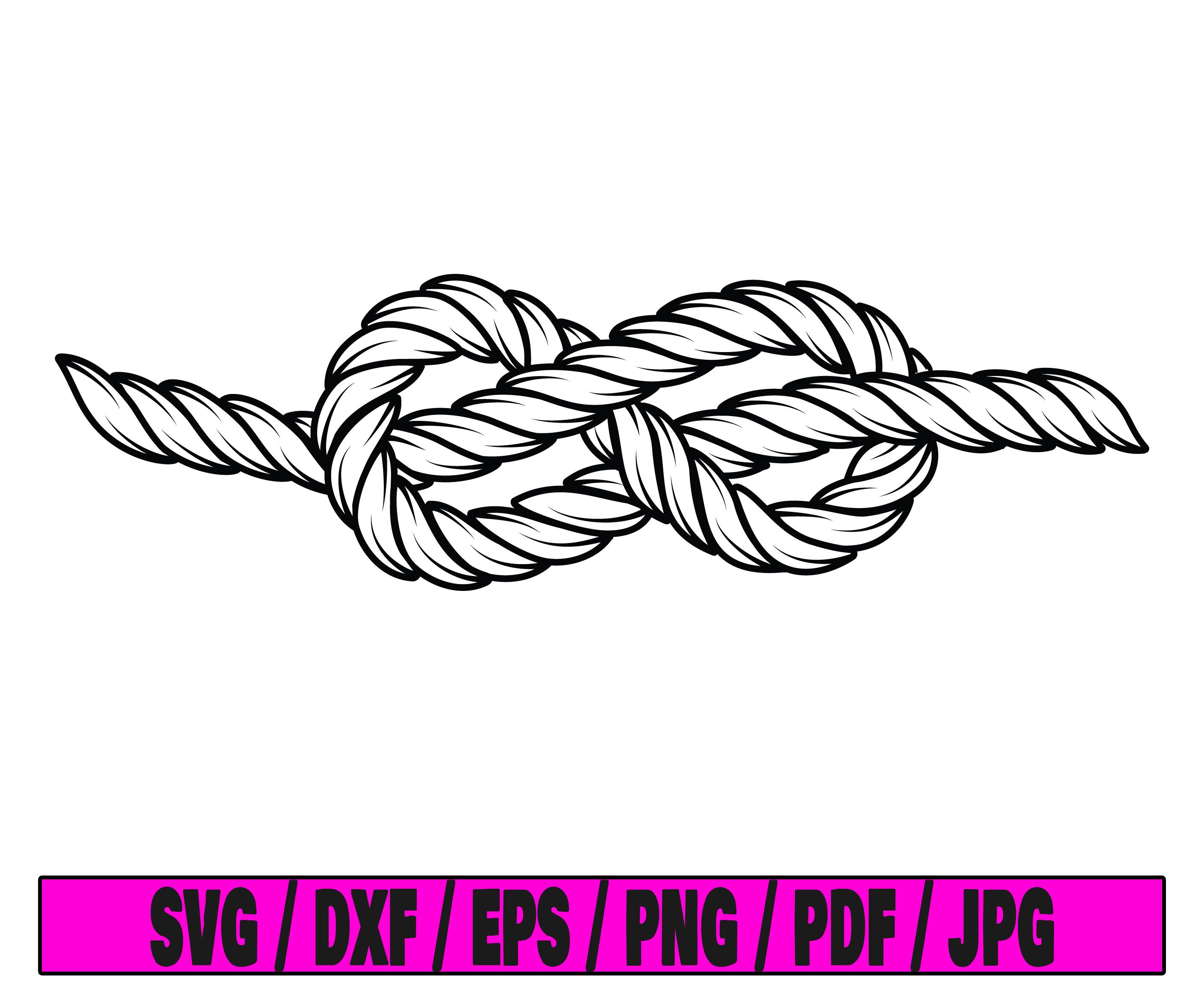 Rope Svg Ropes Svg Rope Silhouette Svg Outline Svg Etsy