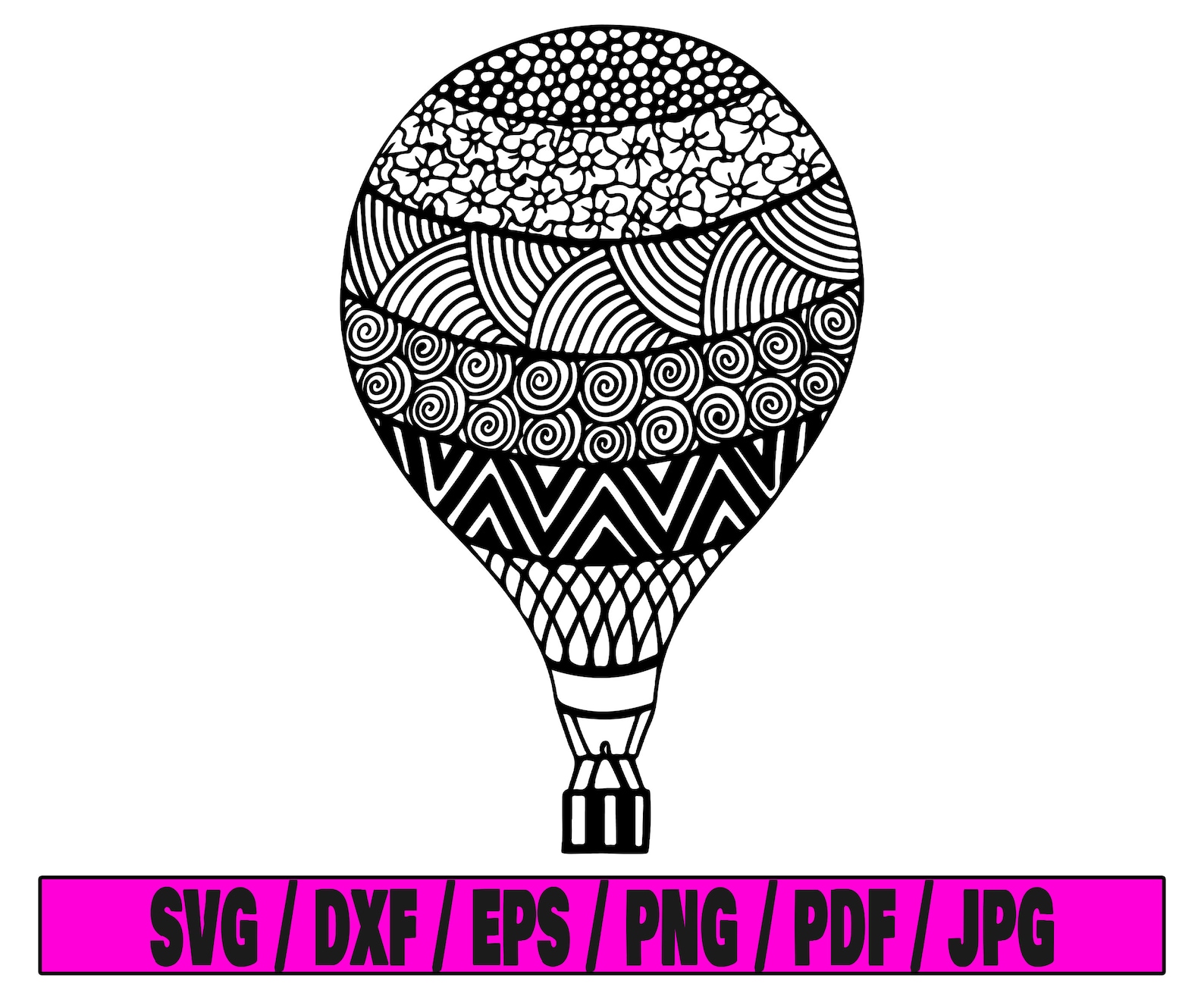 Balloon Svg, Air Balloon Svg, Balloon Silhouette Svg, Flying Svg, Fly ...