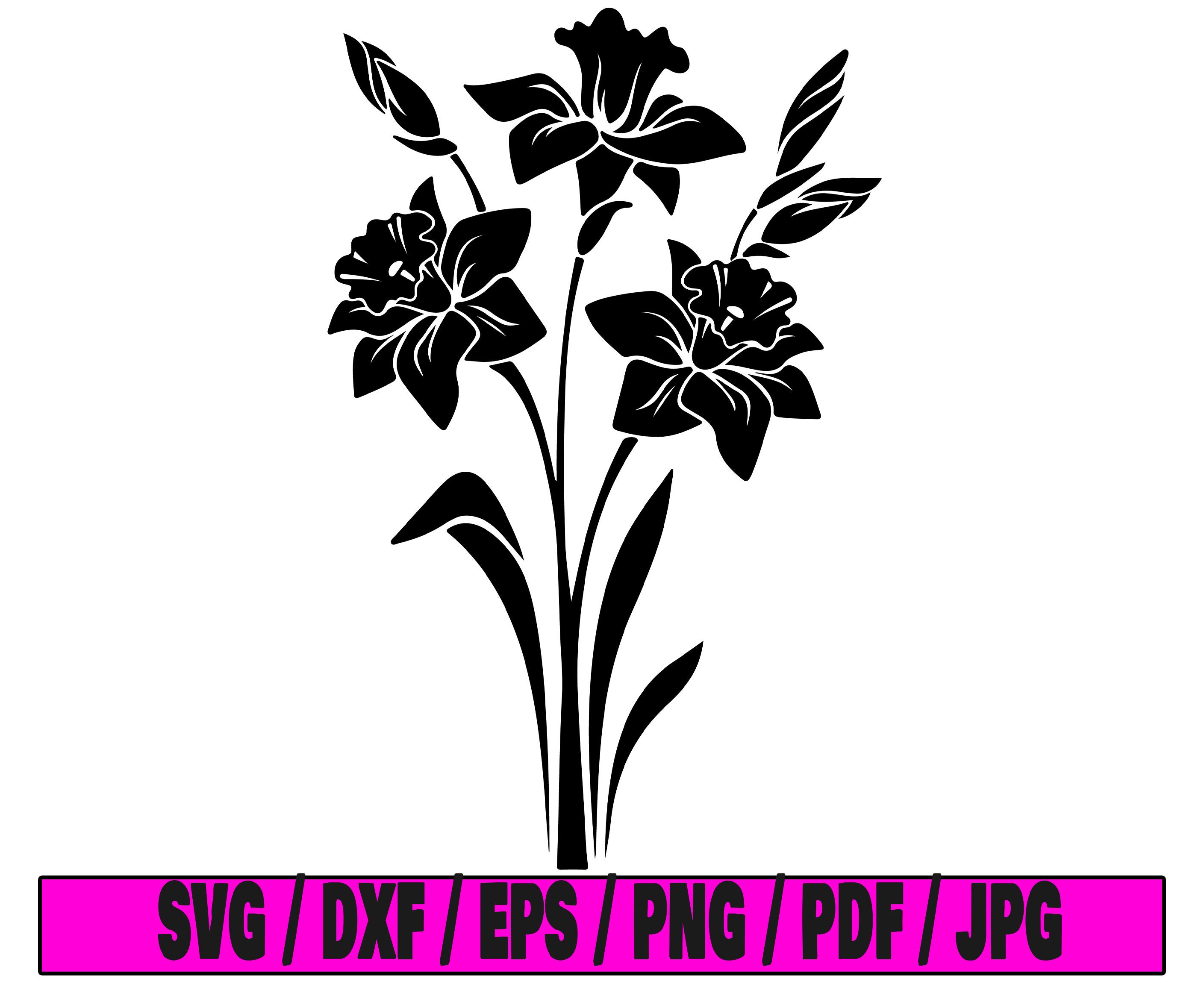 Flower Svg, Flowers Svg, Flower Silhouette Svg, Flower Cut File Svg ...