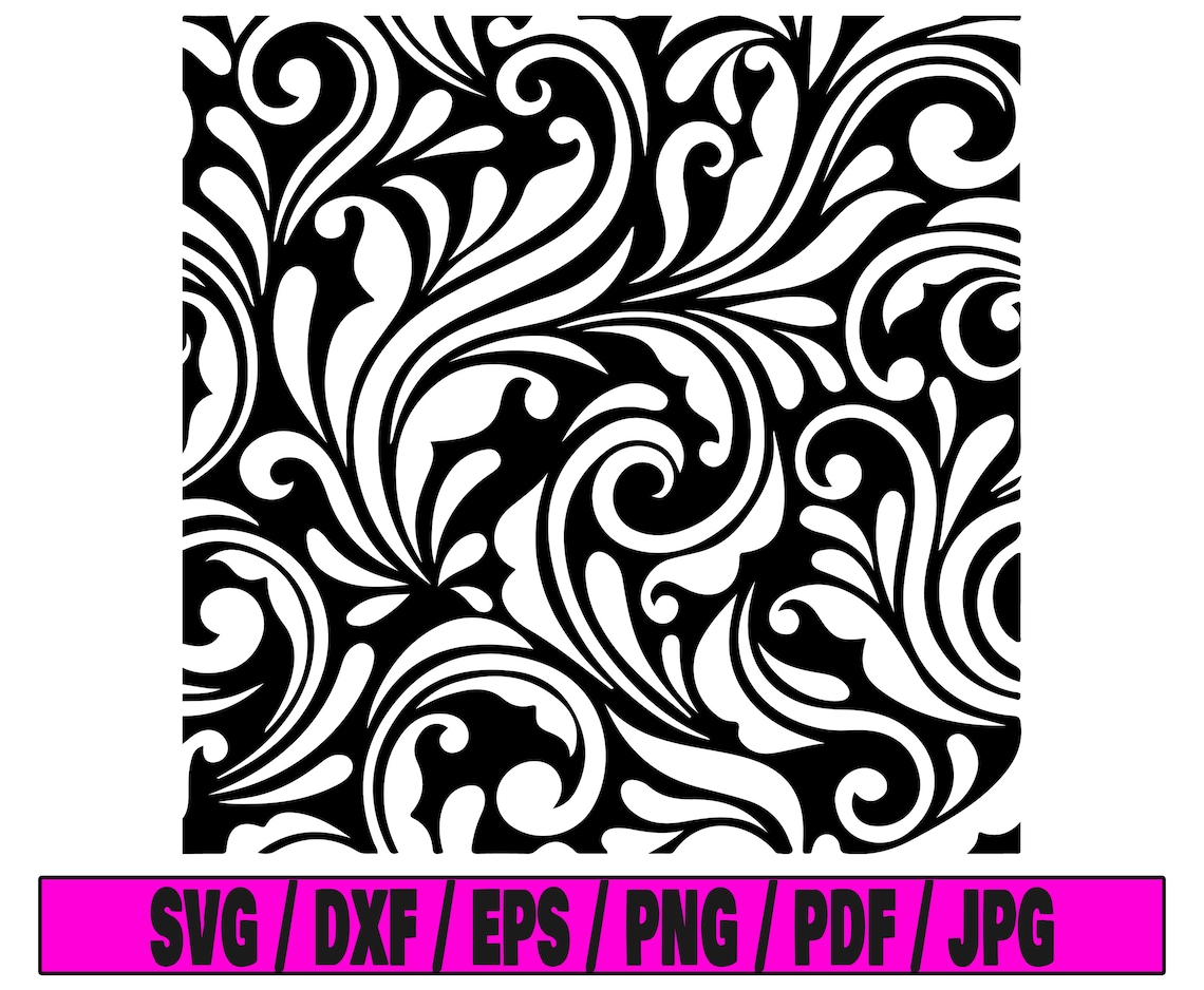Seamless Pattern Svg, Western Svg, Western Pattern Svg, Damask Svg ...
