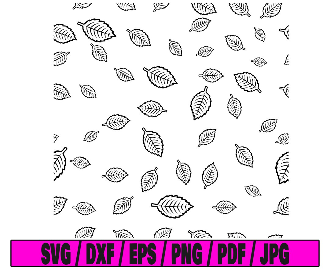 Leaf Pattern Svg, Leaf Svg, Seamless Pattern Svg, Pattern Floral Svg ...