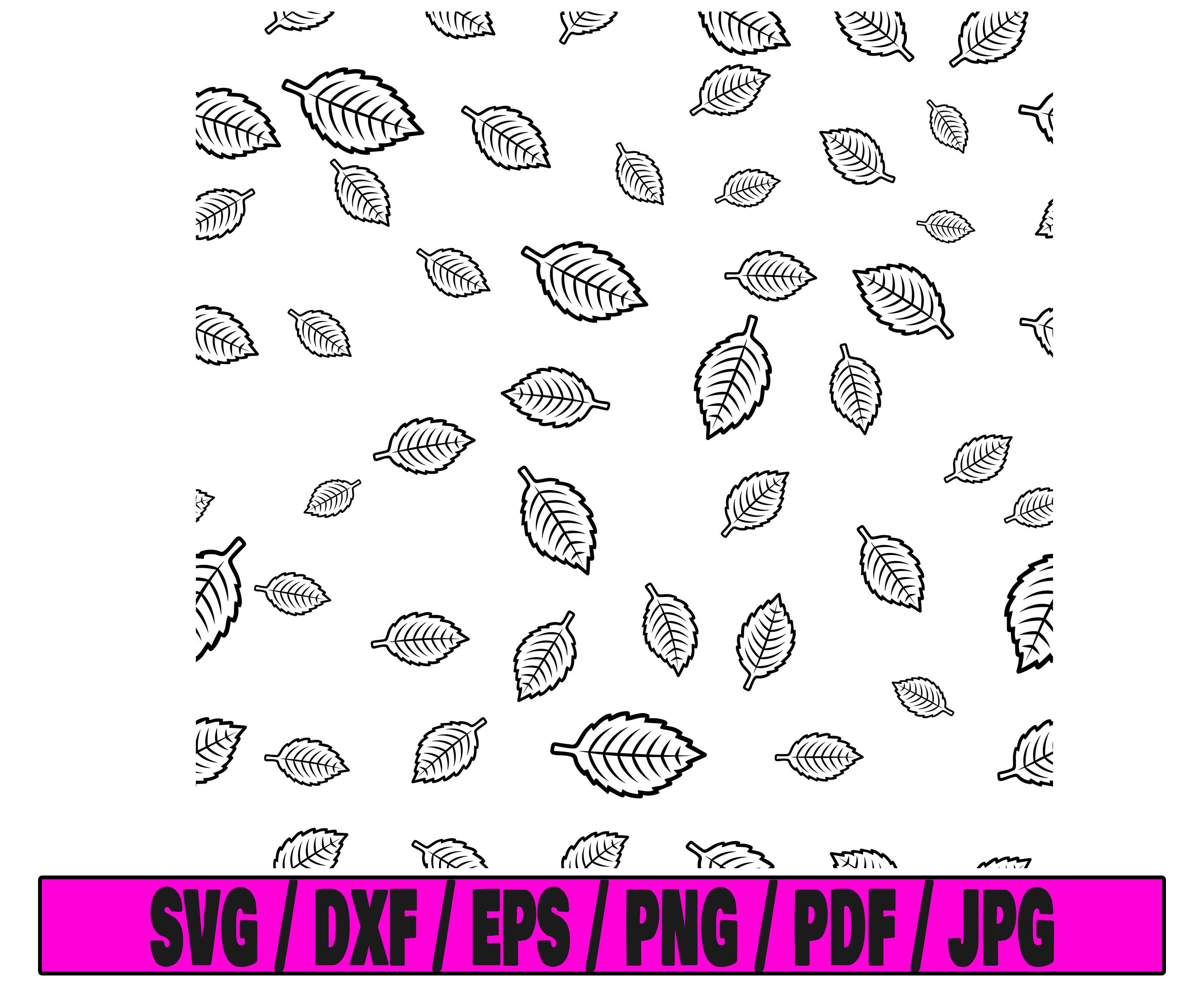 Leaf Pattern Svg, Leaf Svg, Seamless Pattern Svg, Pattern Floral Svg ...