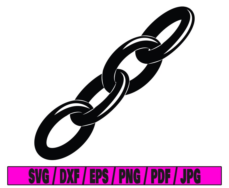 Chain Svg, Chain Silhouette Svg, Svg Cut File, Chain Cricut File - Etsy