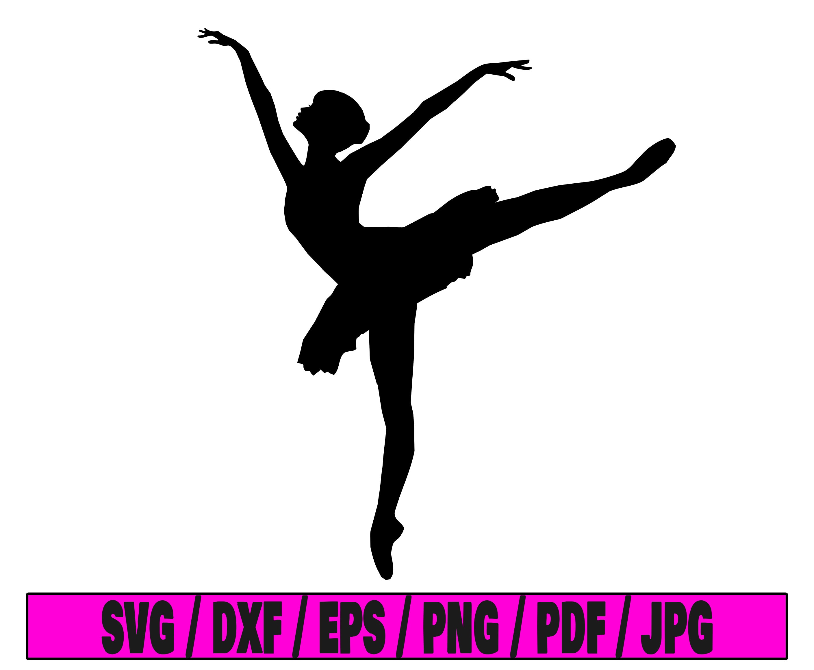Ballerina Svg, Ballet Svg, Dancer Svg, Person Silhouette, Woman Svg ...