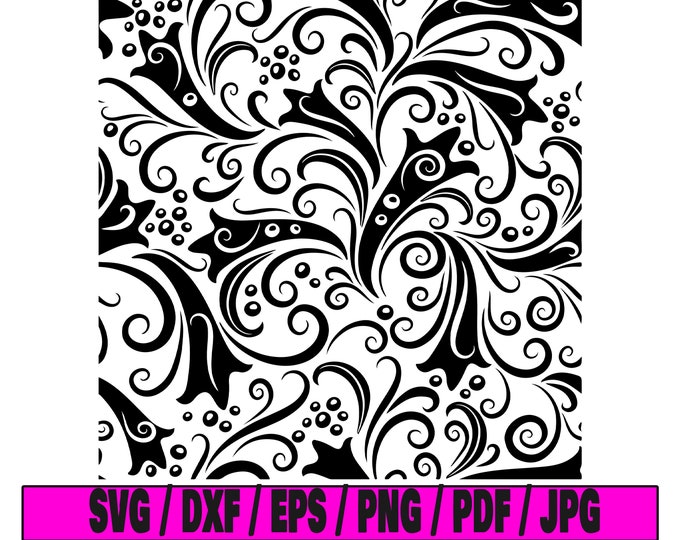 Seamless Floral Pattern SVG Ai - Etsy Canada