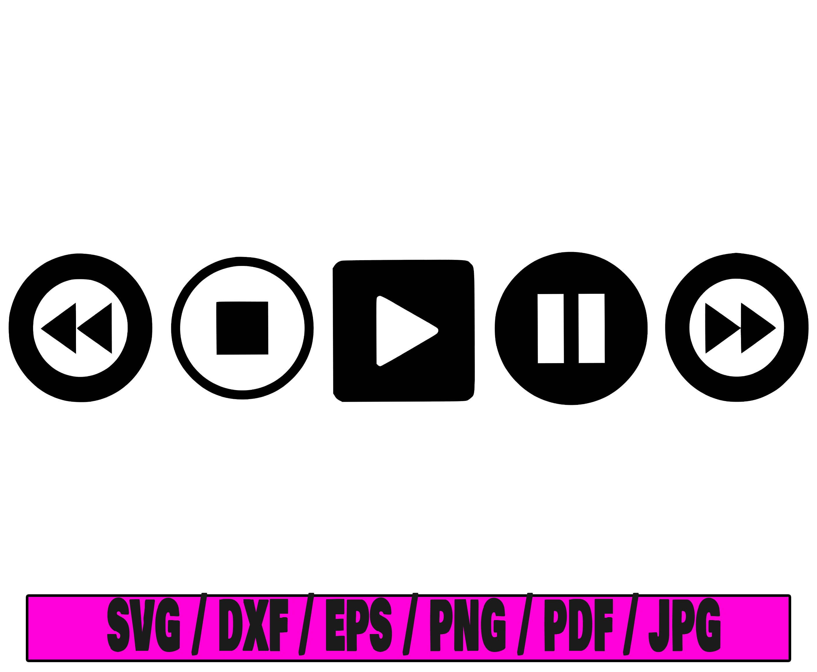 Bar Svg, Media Bar Svg, Play Svg, Music Svg, Silhouette Svg, Cricut ...