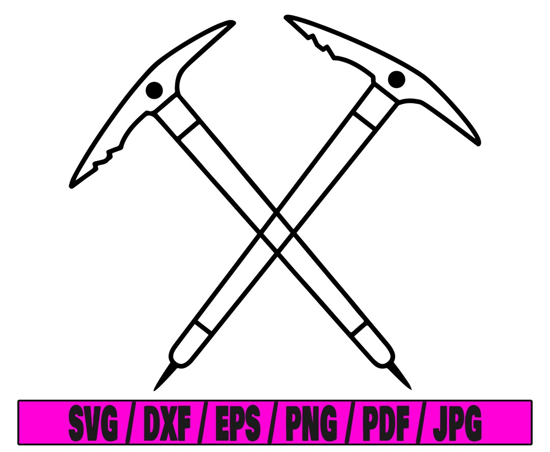 Climbing Axe Svg, Axe Svg, Climber Svg, Mountain Climbing Svg, Hiking ...