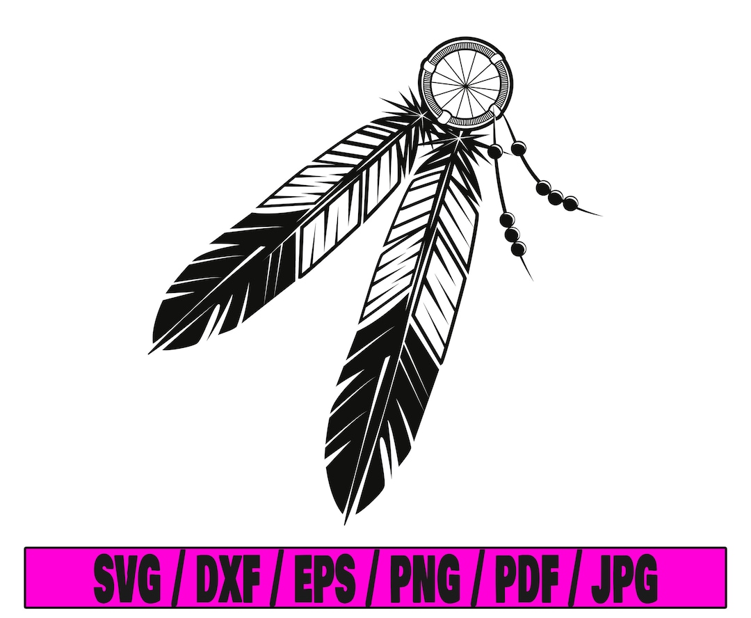 Indian Feather Svg, Tribal Feather Svg, Feather Svg, Indian Svg, Tribe ...