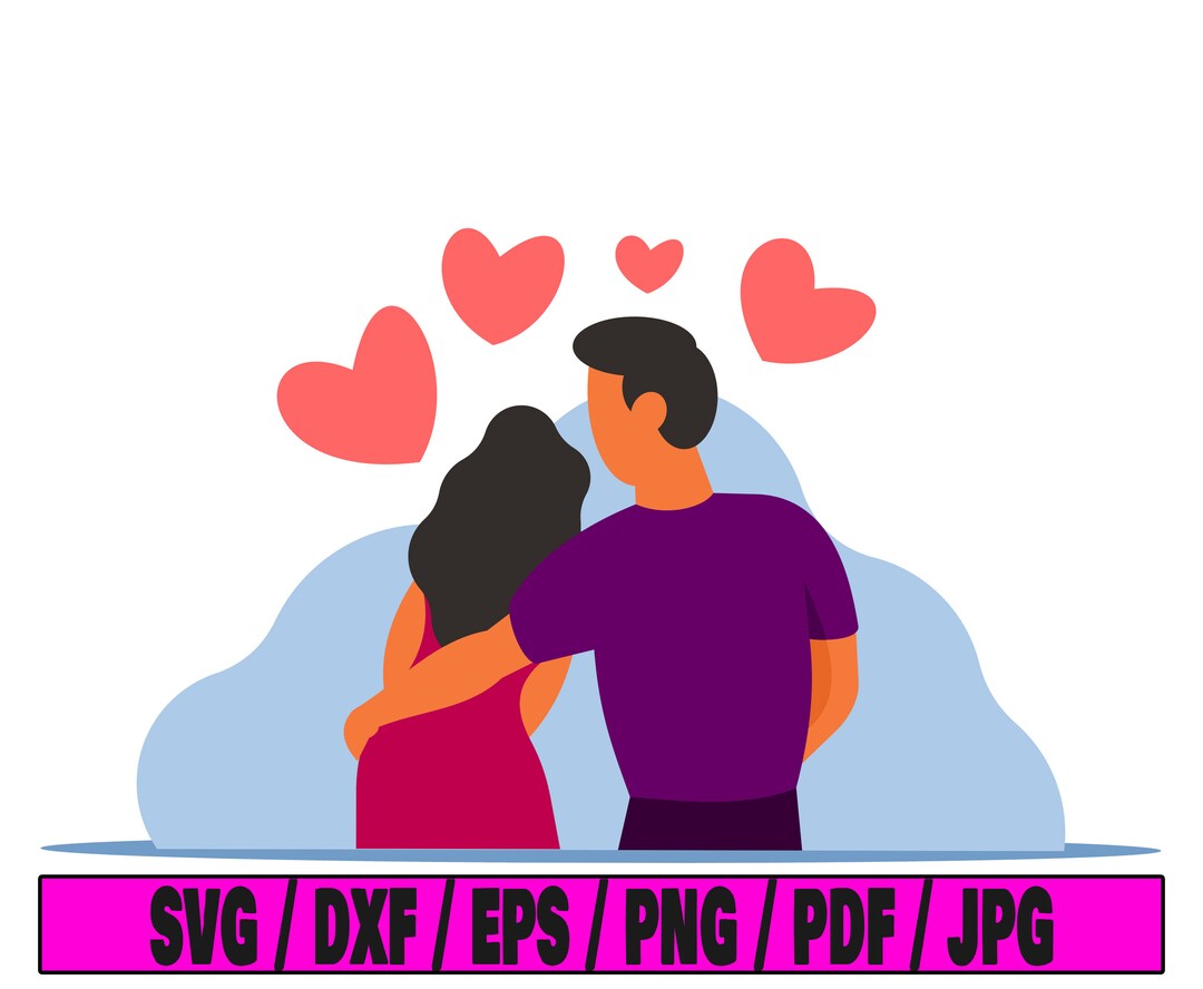 Couple Svg Love Svg Lovers Svg Couple In Love Svg Svg Cut File Etsy
