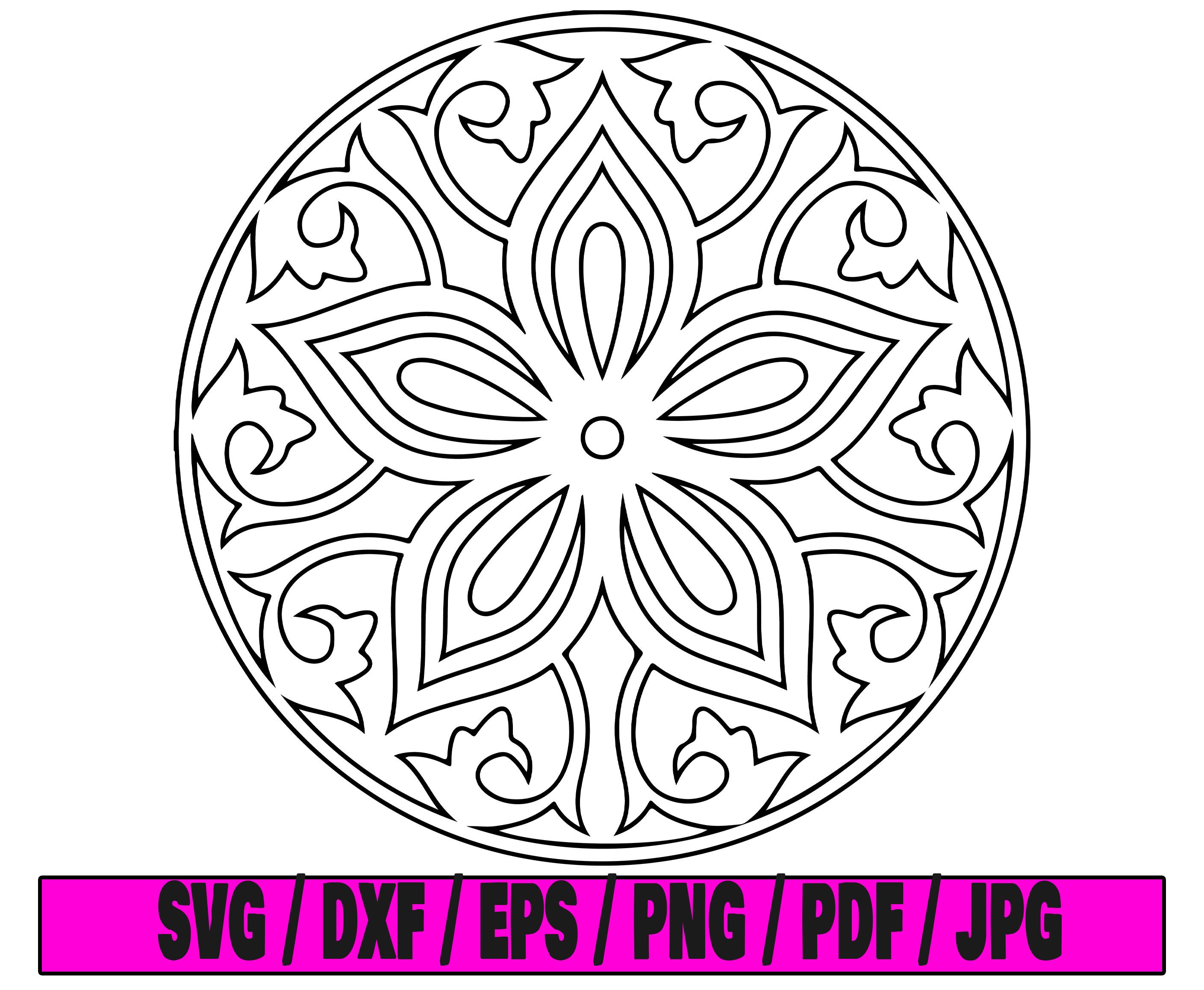 Geometric Pattern Svg, Ornament Svg, Geometric Svg, Silhouette Svg - Etsy