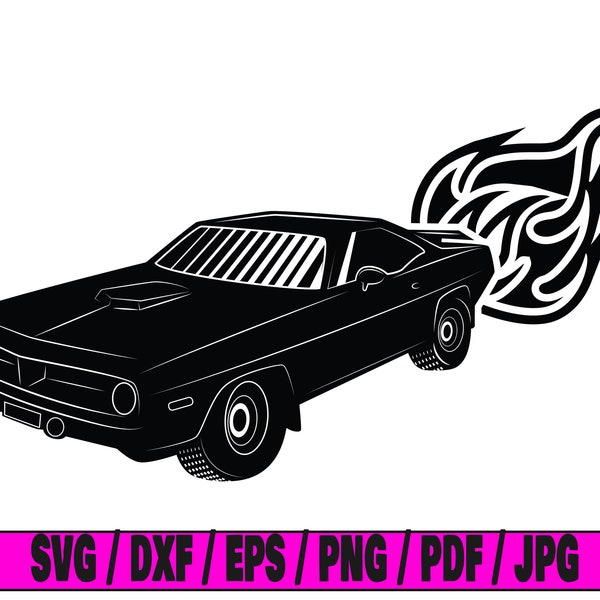 Speeding Car Svg - Etsy