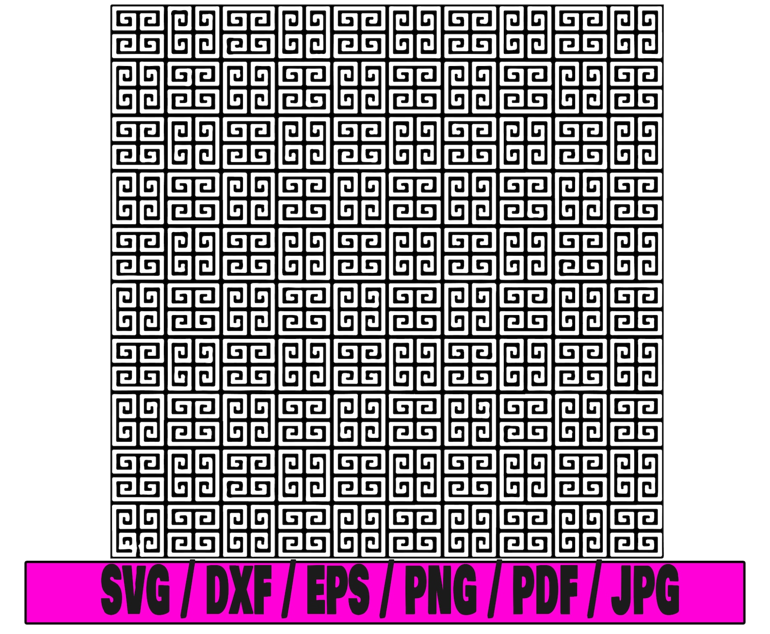 Greek Pattern Svg, Pattern Svg, Greek Silhouette Svg, Greek Outline Svg ...