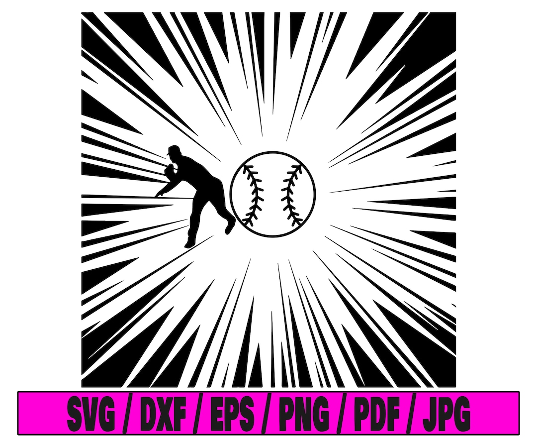 Baseball Pitcher Svg, Pitcher Svg, Baseball Player Svg, Zoom Lines Svg ...