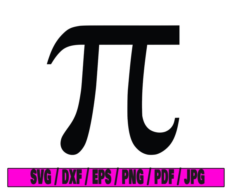 Pi Number Svg, Pi Svg, Math Svg, Pi Svg Silhouette Svg, Number Svg - Etsy