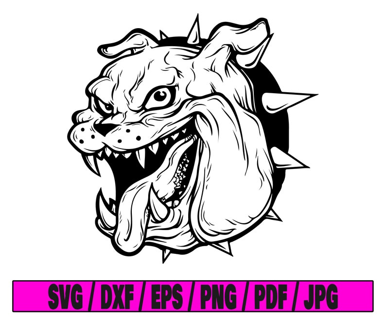Bulldog Svg, Bulldog Outline Svg, Dog Svg, Bulldog Outline Svg, Animal ...