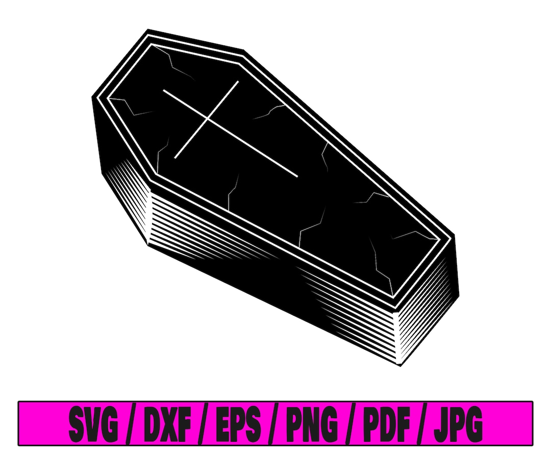 Coffin Svg, Christianity Svg, Coffin Silhouette Svg, Grave Svg - Etsy