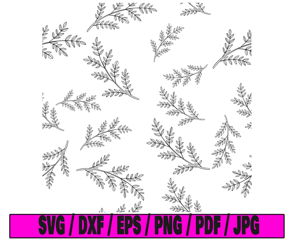 Seamless Pattern Svg, Leaf Pattern Svg, Seamless Floral Pattern Svg ...