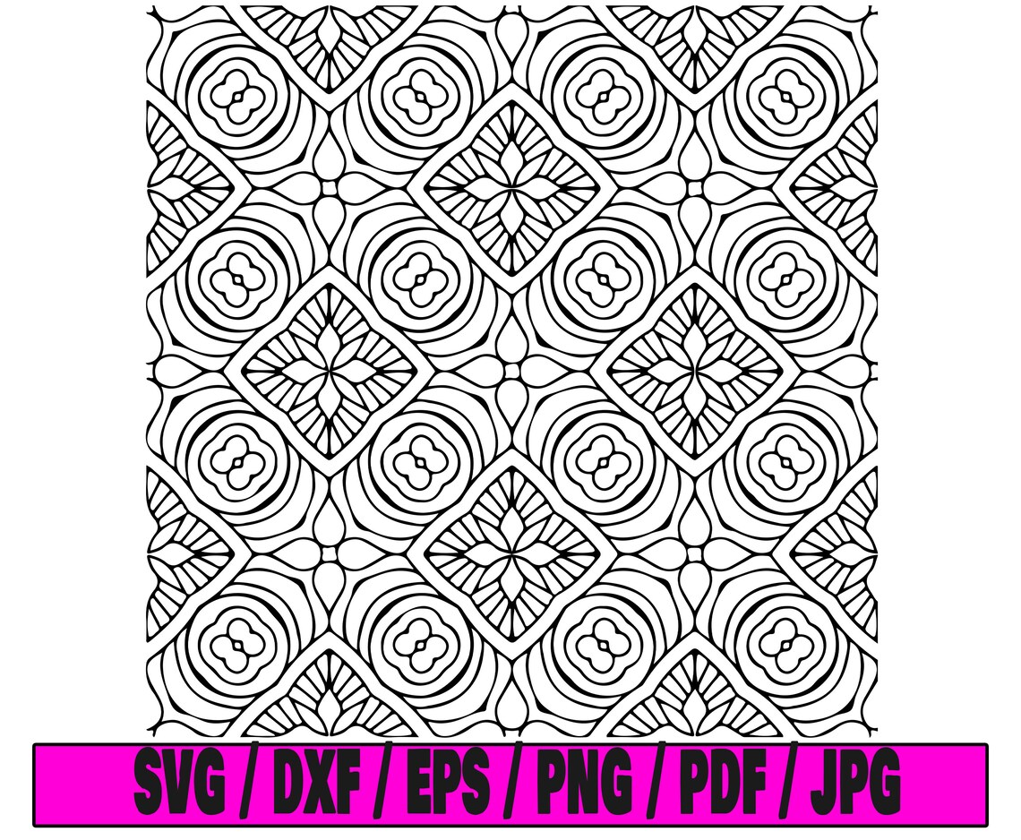 Seamless Pattern Ornament Svg Svg Cut File Cricut Svg - Etsy