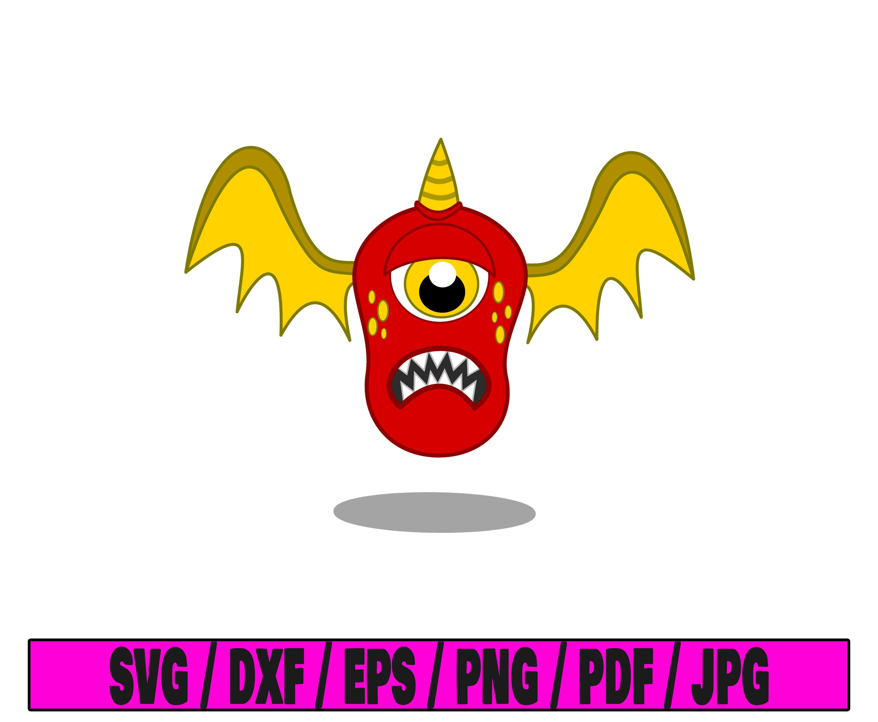 Cute Monster Svg, Monster Svg, Cute Svg, Monster Cut File - Etsy
