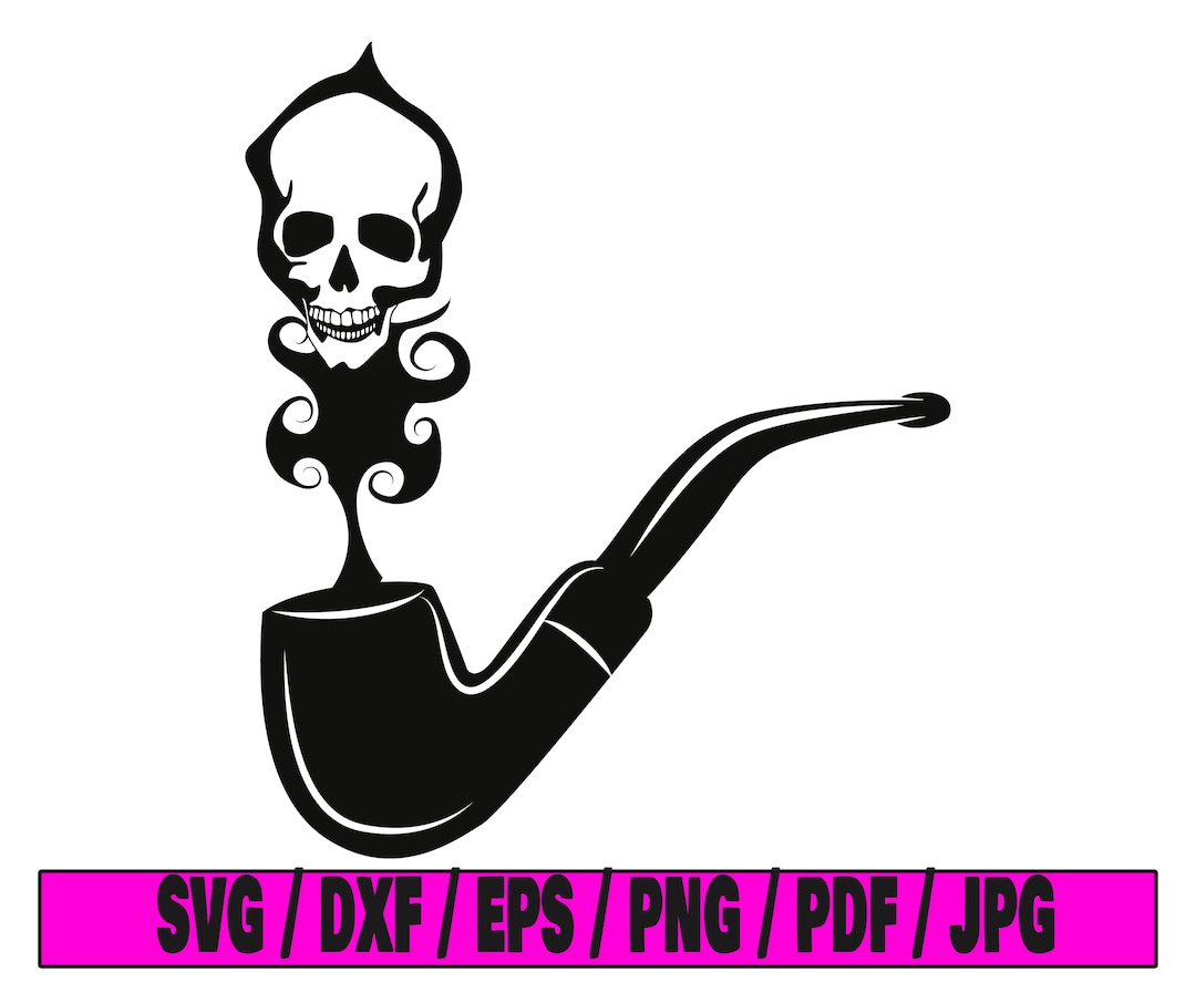 Smoking Pipe Svg, Pipe Svg, Smoking Svg, Pipe Silhouette, Tobacco Svg ...