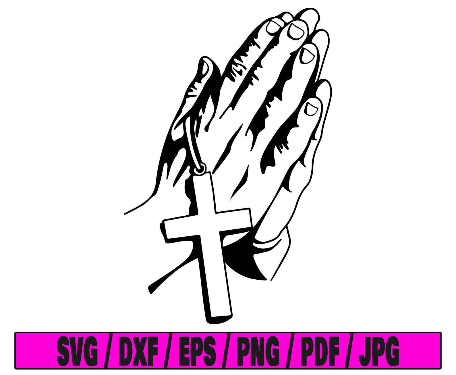 Cross Svg, Pray Svg, Prayer Svg, Christian Svg, Christianity Svg - Etsy