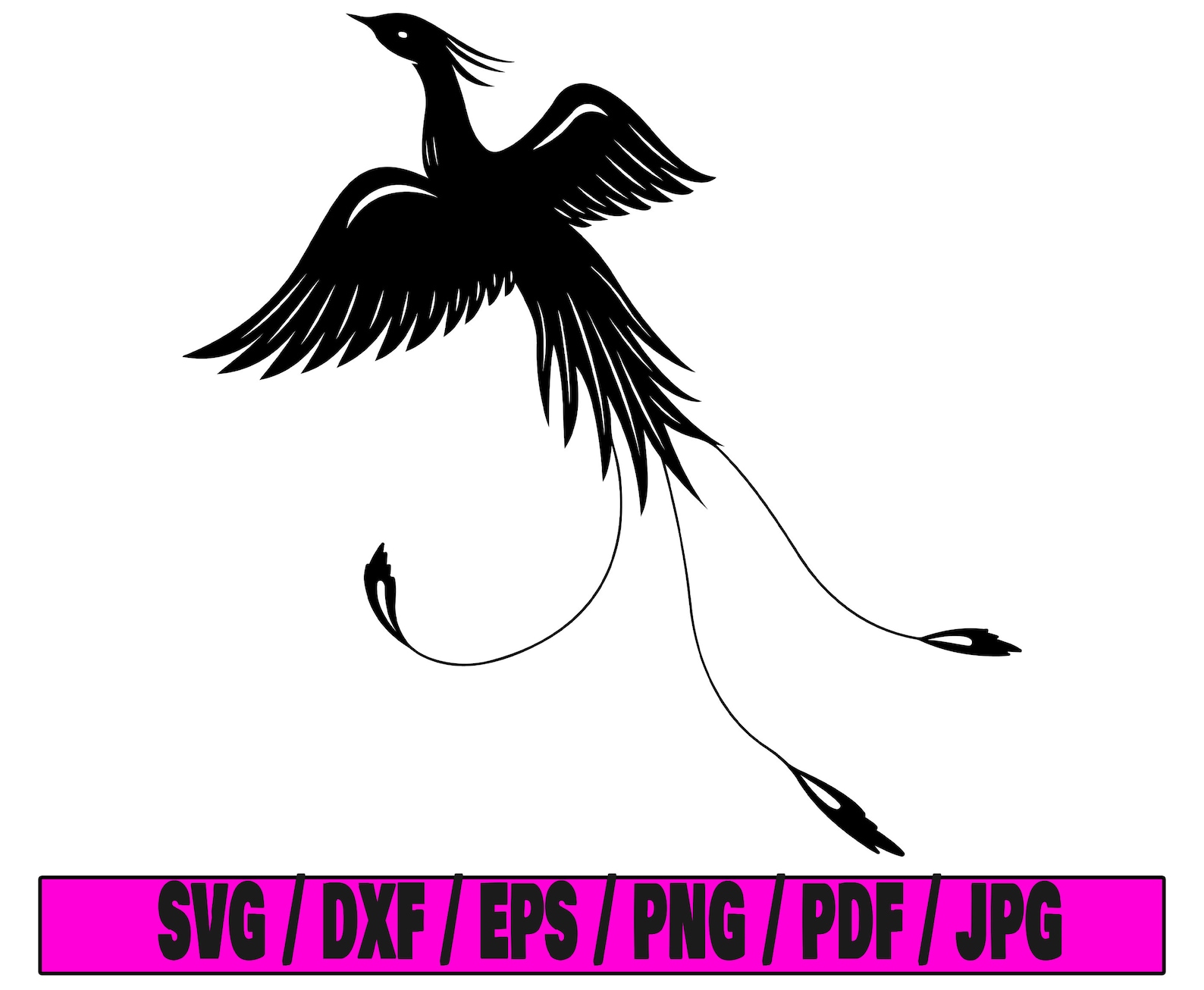 Phoenix Svg, Bird Svg, Flying Svg, Phoenix Silhouette Svg, Cricut File ...
