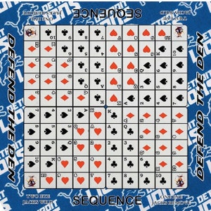 Sequence Board Game - Unlimited Design Options - Etsy