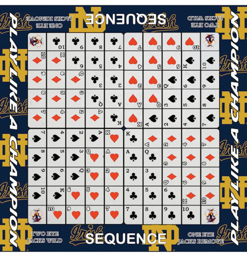 Sequence Board Game - Unlimited Design Options - Etsy