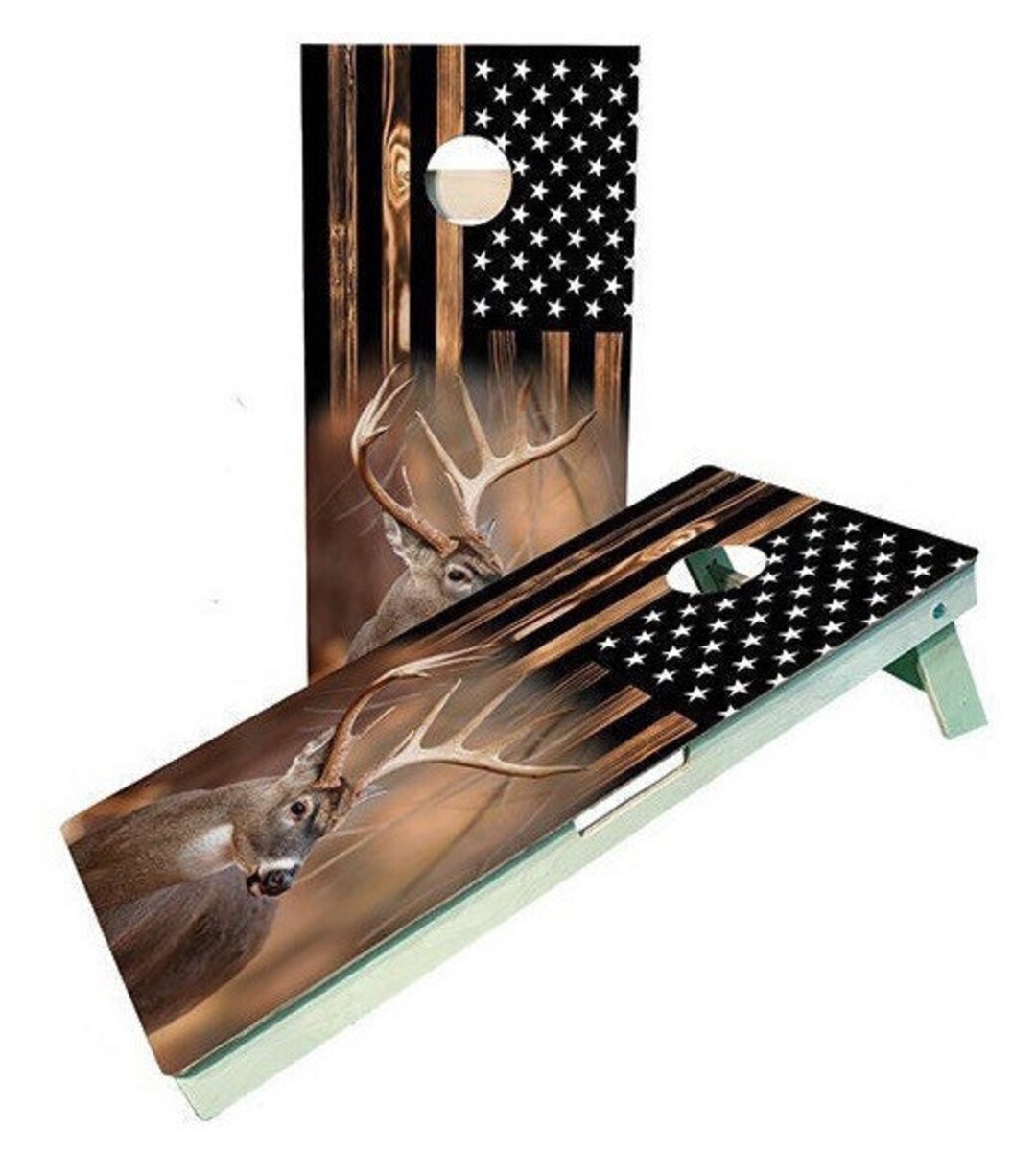 Deer Flag Cornhole Boards - Etsy
