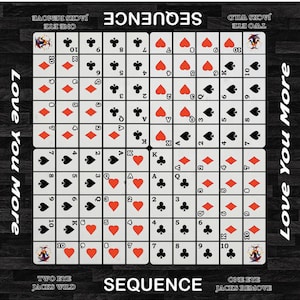Sequence Board Game - Unlimited Design Options - Etsy