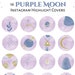 Instagram Highlight Covers, Purple Moon Celestial Icons, Cosmic Icons ...