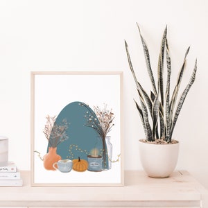 Fall Vibes Art Print Autumn Printable Fall Porch Sign Cozy | Etsy