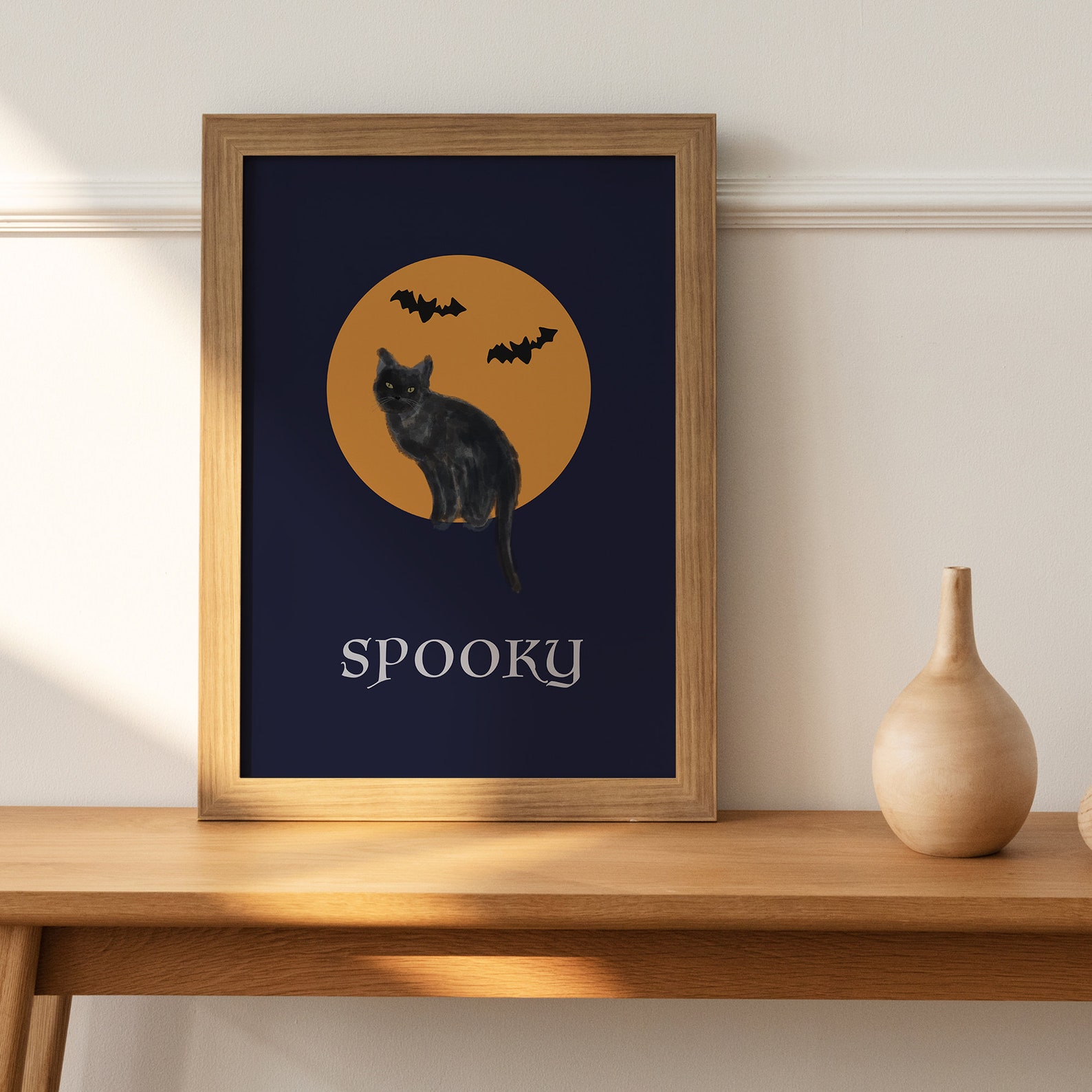 Spooky Halloween Cat Halloween Printable Cute Halloween - Etsy