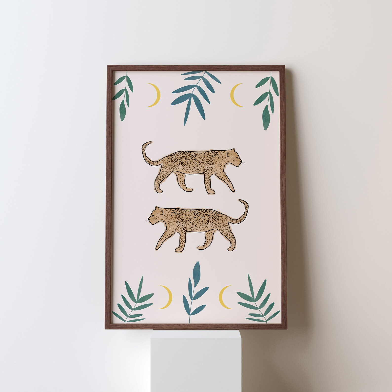 Cheetah Art Print Boho Cheetah Art Jungle Poster - Etsy