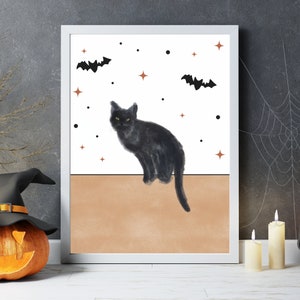 Spooky Vibes Poster Set, Halloween Printables, Set of 6 Wall Art - Etsy