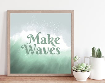 Make Waves Print - Etsy