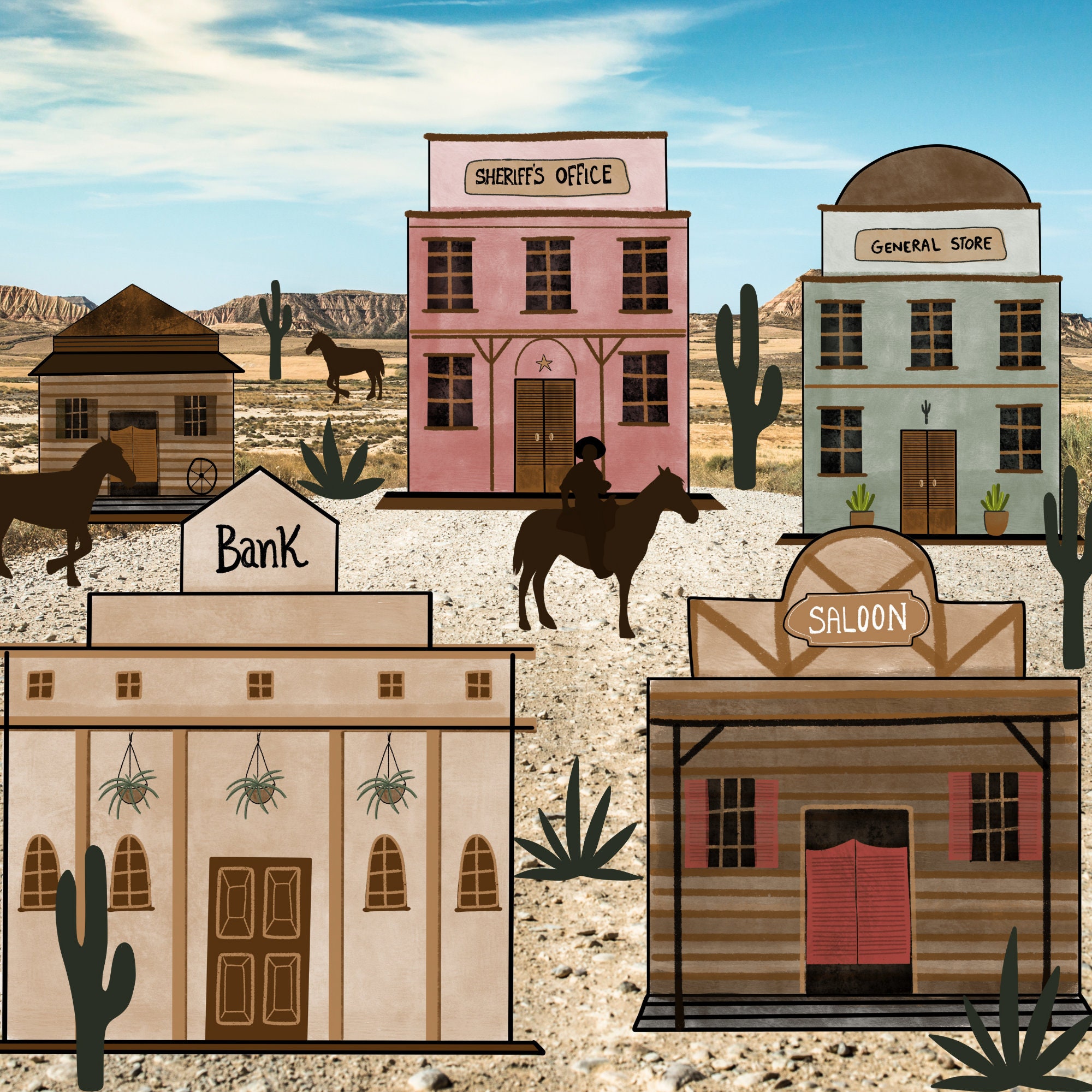 Wild West Town Clipart
