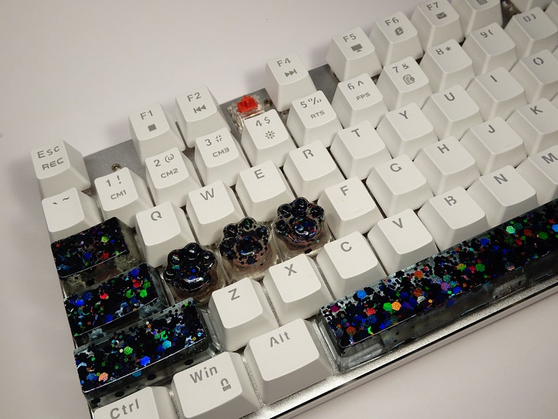 Goth Keycap Black Rainbow Artisan Dark Key Caps OEM - Etsy