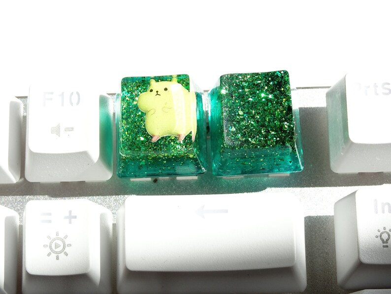 Cute Hamster Green Keycap Set Anime Keycaps R4 - Etsy