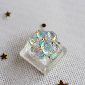 Keycap Paw Cute Key Caps Artisan Keycaps Glitter Keyboard Caps Cat ...